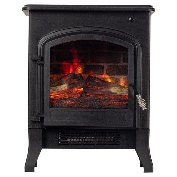 Country Living 18-in Black Electric Fireplace Stove Heater – Electric ...