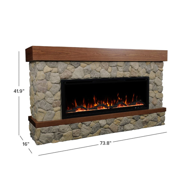 Country Living Brookstone Electric Fireplace Mantel Package – Electric ...