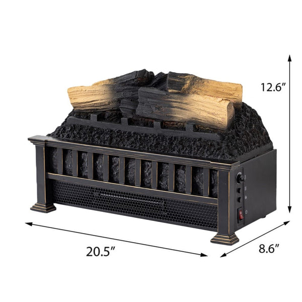 Country Living 20-in Electric Fireplace Log Set | Electric Fireplaces ...