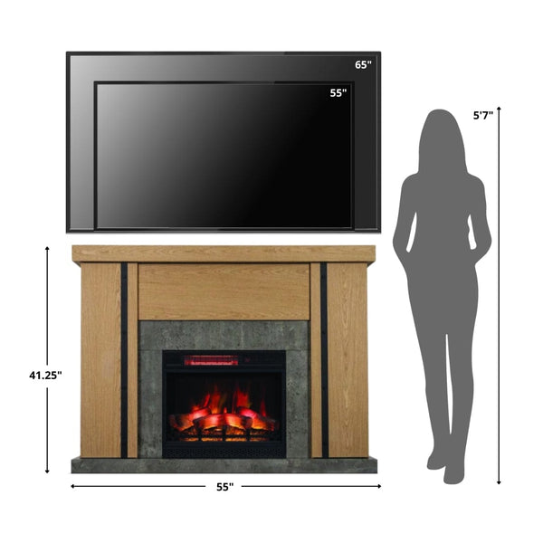 Country Living Graham Electric Fireplace Mantel Package | Electric ...