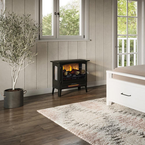 Country Living Smart 24-in Bronze Infrared Electric Fireplace Stove He ...