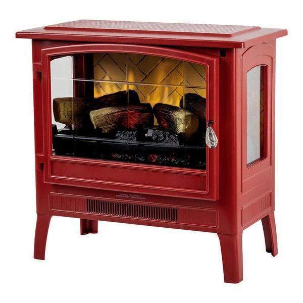 Country Living Deep Red Infrared Electric Fireplace Stove Heater ...