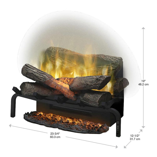 Dimplex 20-in Revillusion Electric Fireplace Log Set w/ Ashmat ...