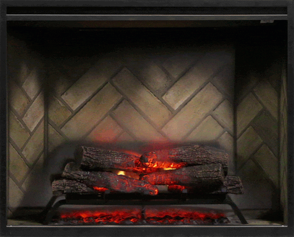 Dimplex 36" Revillusion Portrait Electric Firebox Herringbone Brick ...