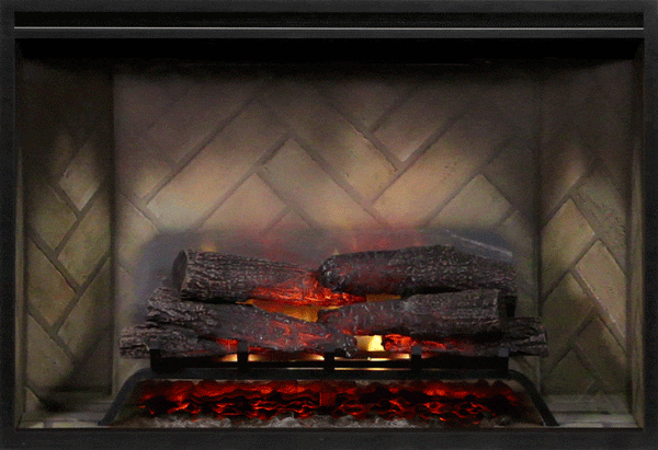 Dimplex 42" Revillusion Electric Firebox Herringbone Brick | Electric ...