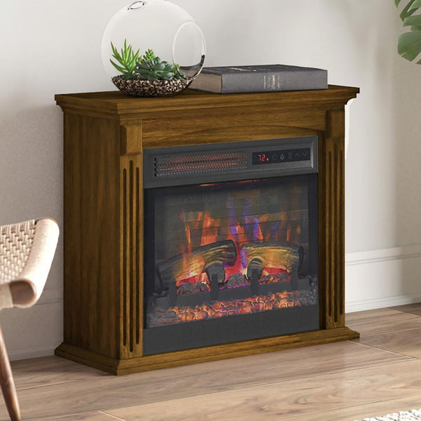Hamilton Electric Fireplace Mantel Package in Walnut - 18WM90504-W502 ...