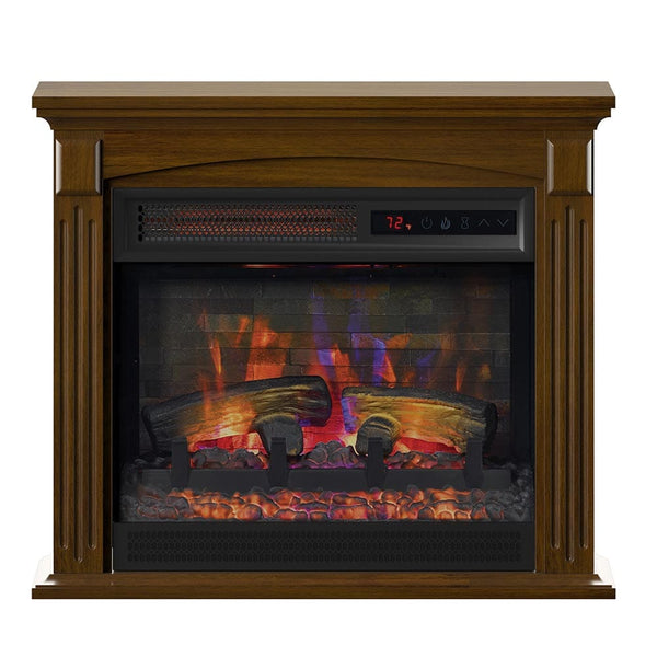 Hamilton Electric Fireplace Mantel Package in Walnut - 18WM90504-W502 ...