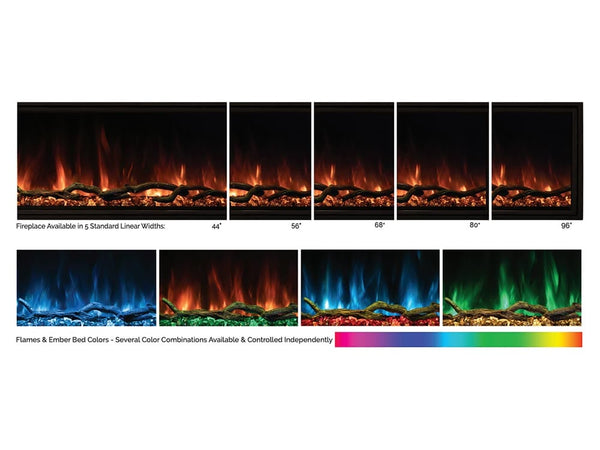 Modern Flames 44-In Landscape Pro Slim Electric Fireplace | Electric ...