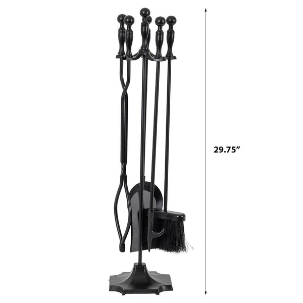 Modern Ember Cascade 5 Piece Fireplace Tool Set | Electric Fireplaces ...