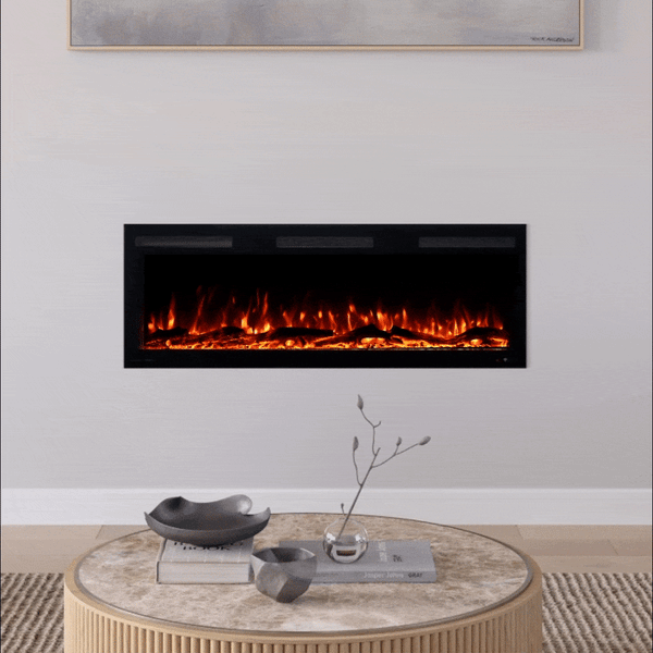 Modern Ember Vibrance 50-in Smart Linear Electric Fireplace | Electric ...
