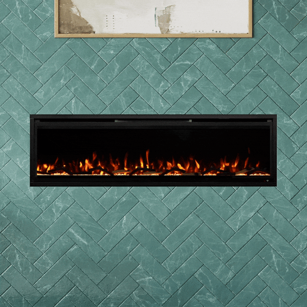 Modern Ember Aerus Slim 60-in Smart Linear Electric Fireplace ...