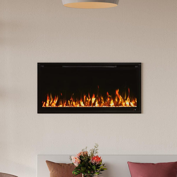 Modern Ember Aerus Slim 36-in Smart Linear Electric Fireplace ...