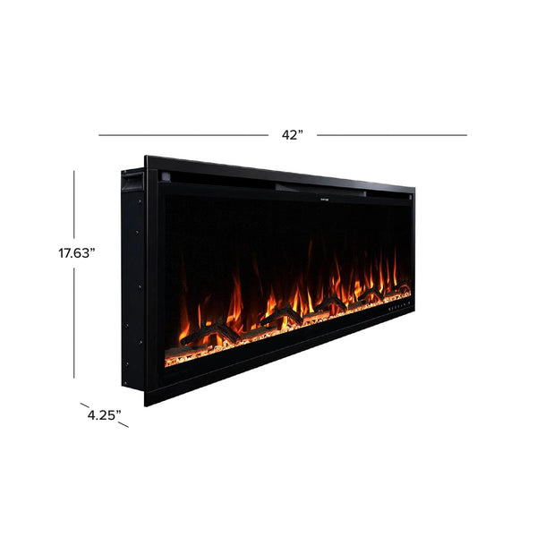 Modern Ember Aerus Slim 42-in Smart Linear Electric Fireplace ...