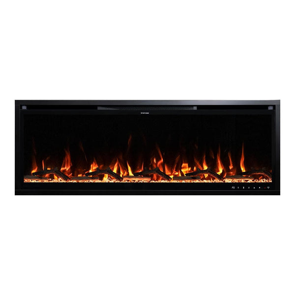 Modern Ember 50 in. Aerus Slim Smart LED Built-In Linear Electric Fire ...