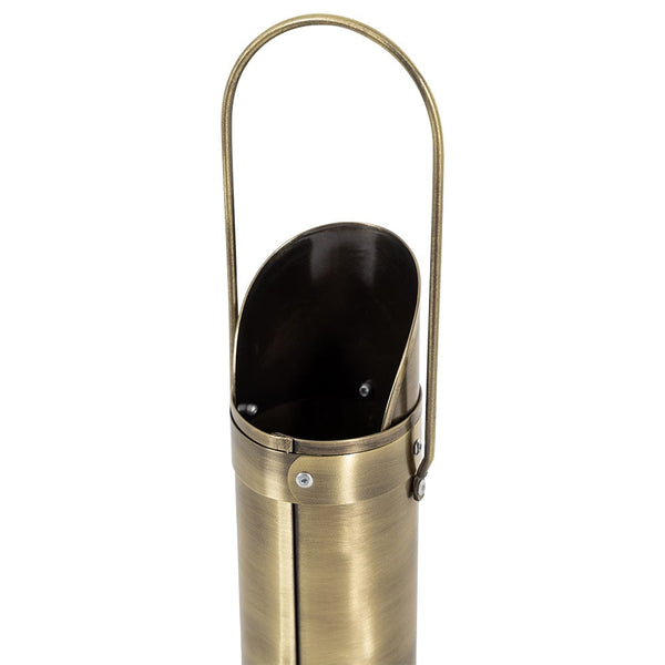 Modern Ember Match Stick Holder in Aged Brass | Electric Fireplaces Direct