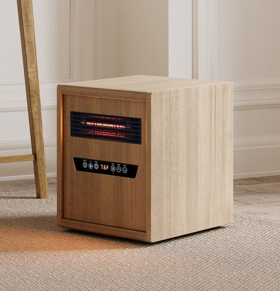 Modern Ember Light Oak Infrared Heater – Electric Fireplaces Direct