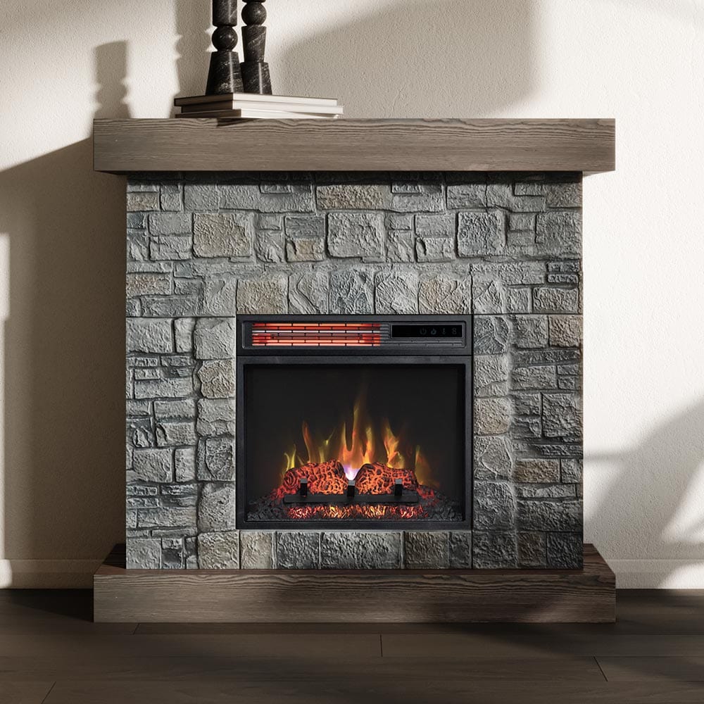 Electric Fireplace Stone