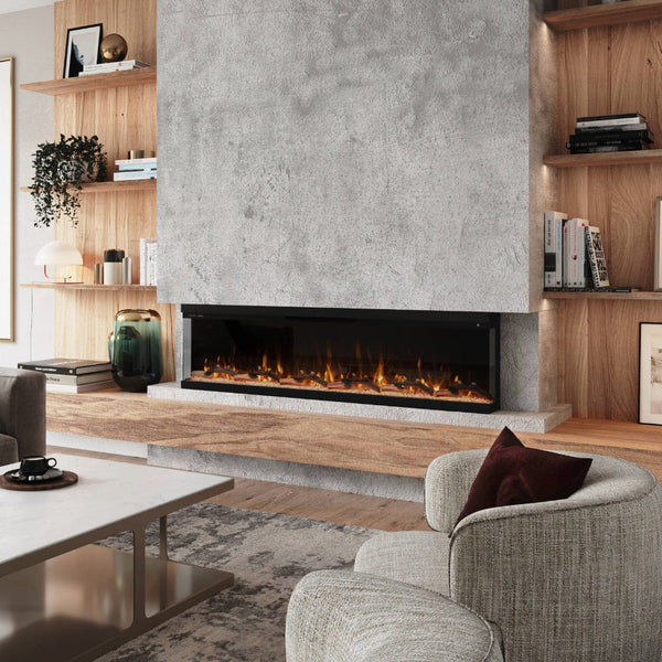 Modern Ember Skyline 72-in Multi-Sided Smart Electric Fireplace ...