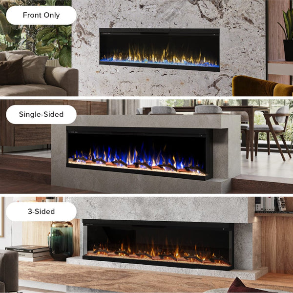 Modern Ember Aerus Skyline 72-in Multi-Sided Smart Electric Fireplace ...