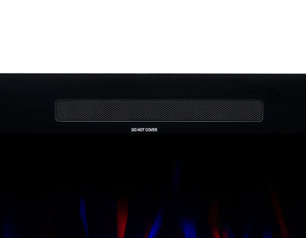 Modern Ember Vibrance 72-in Smart Linear Electric Fireplace with Cryst ...