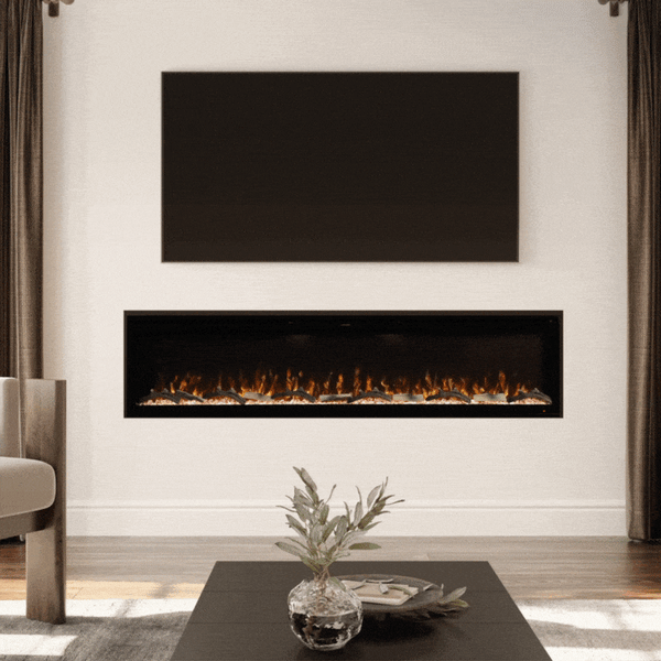 Modern Ember Aerus 72-In Smart Linear Electric Fireplace | Electric ...