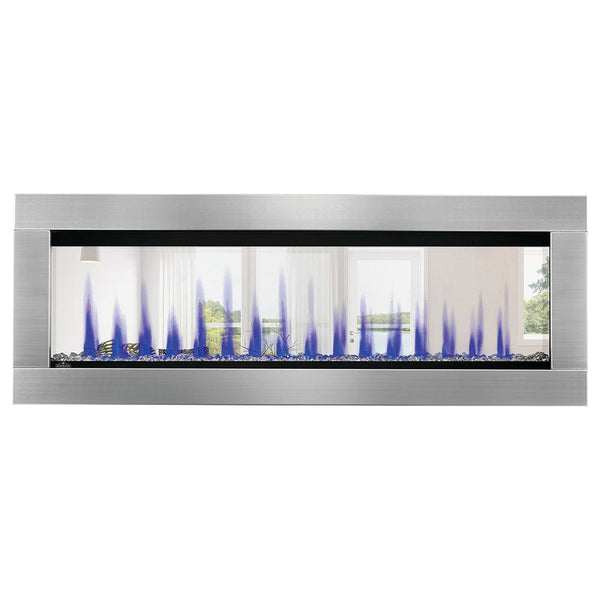 Napoleon 60-In CLEARion ELITE See-Thru Electric Fireplace w/ Decorativ ...