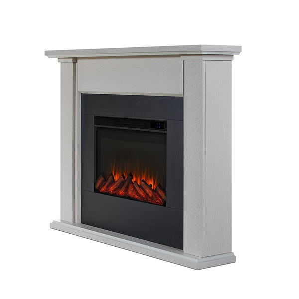 Tejon Infrared Electric Fireplace Mantel Package in Bone White ...
