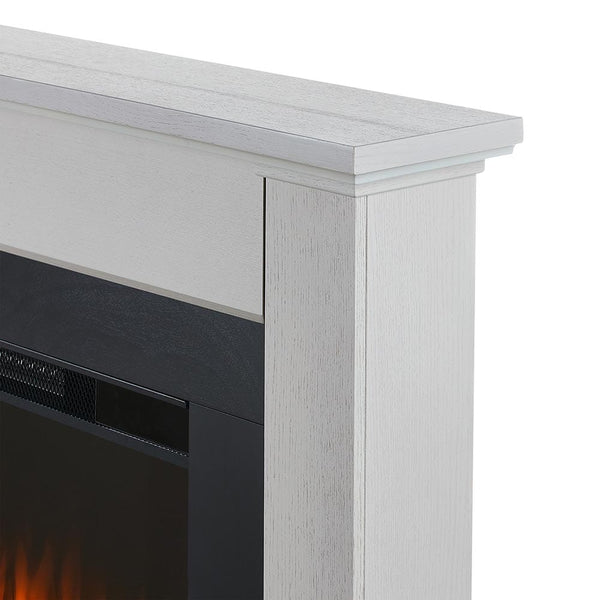 Tejon Infrared Electric Fireplace Mantel Package in Bone White ...