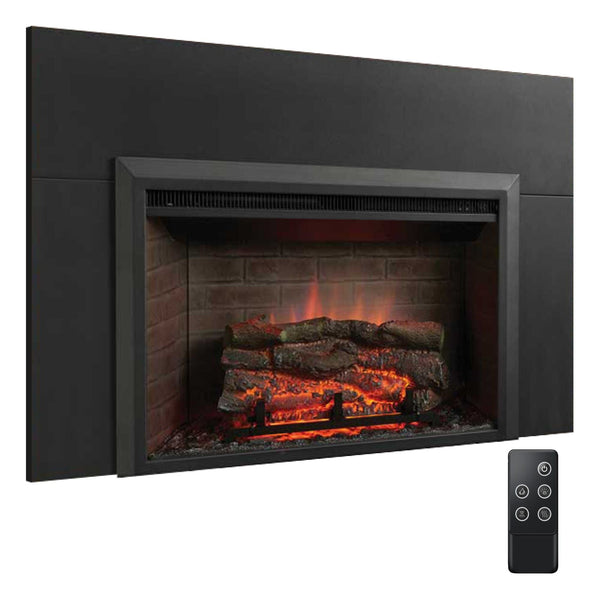 SimpliFire 32-In Built-In Electric Fireplace Insert with Large Surroun ...
