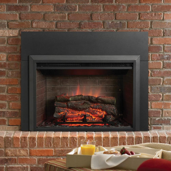 SimpliFire 32-In Built-In Electric Fireplace Insert with Small Surroun ...