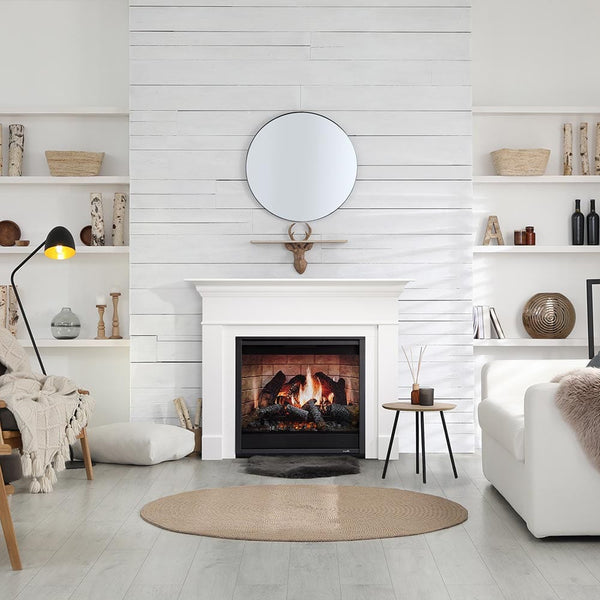 SimpliFire Inception 36" Electric Fireplace with Folio Decorative Fron ...