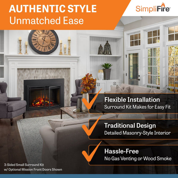 SimpliFire 25-In Electric Fireplace Insert | Electric Fireplaces Direct