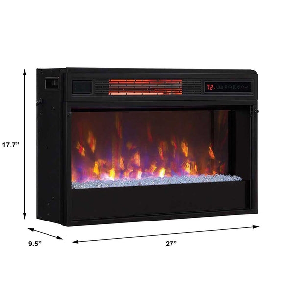 ClassicFlame 26-In 3D SpectraFire Plus Contemporary Insert with Trim ...