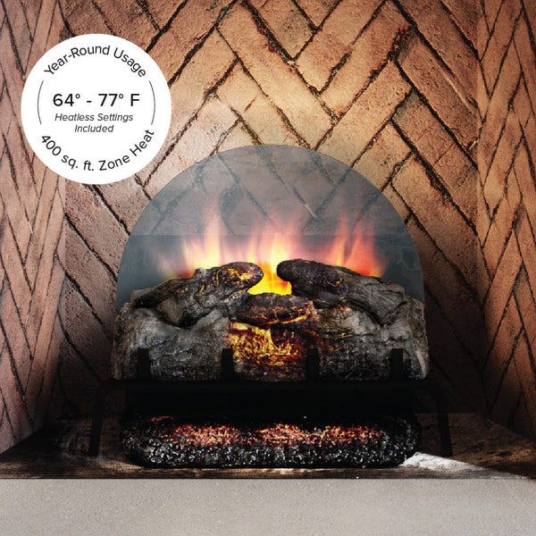 Modern Ember 23-in Real Glow Electric Log Set | Electric Fireplaces Direct