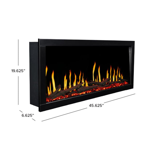 Modern Ember 46-in Highmark Luxe Virtual LCD Linear Electric Fireplace ...